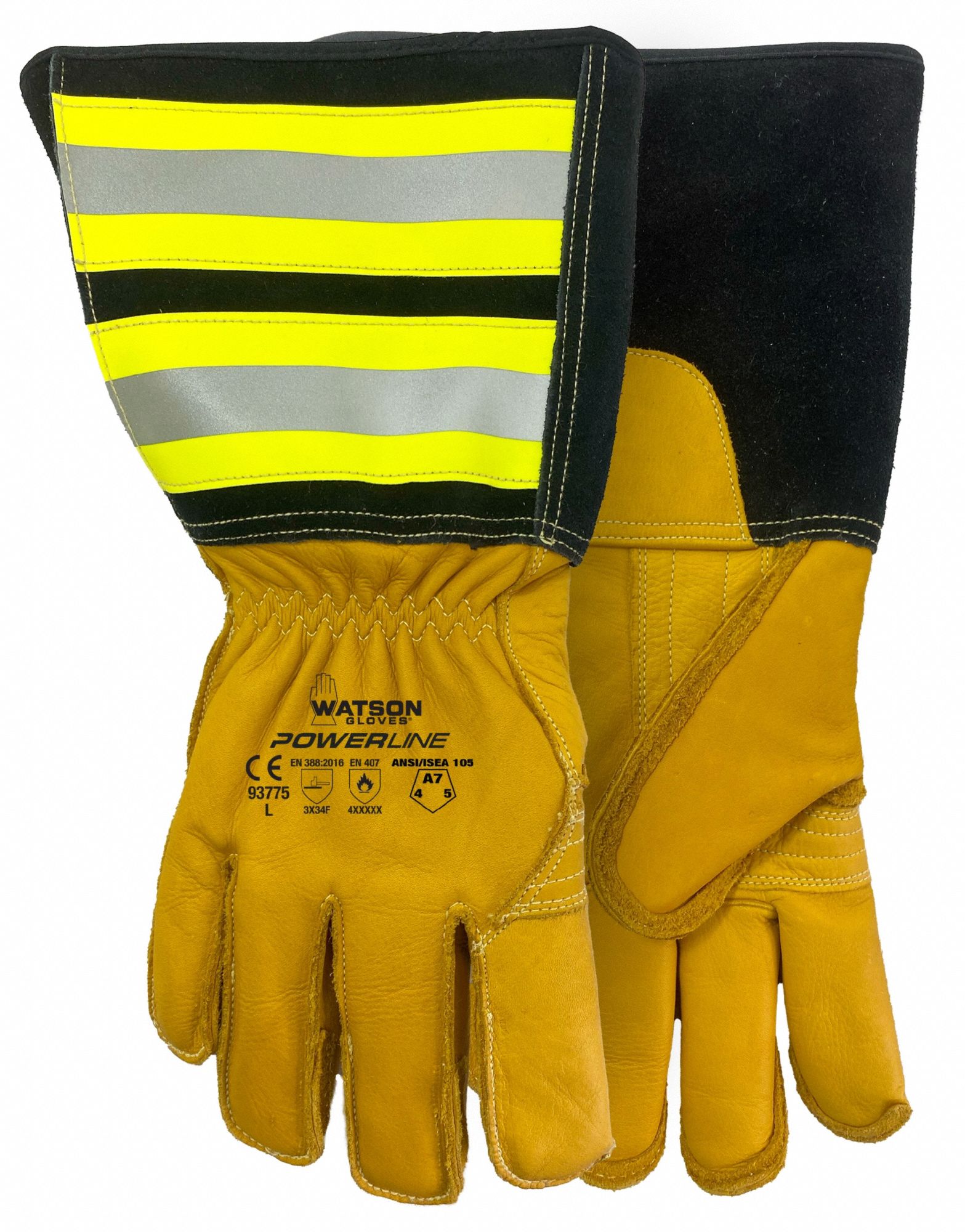 WATSON GLOVES, 2XL ( 13 ), 32°F Min Temp, Leather Gloves - 866UU3|93775 ...