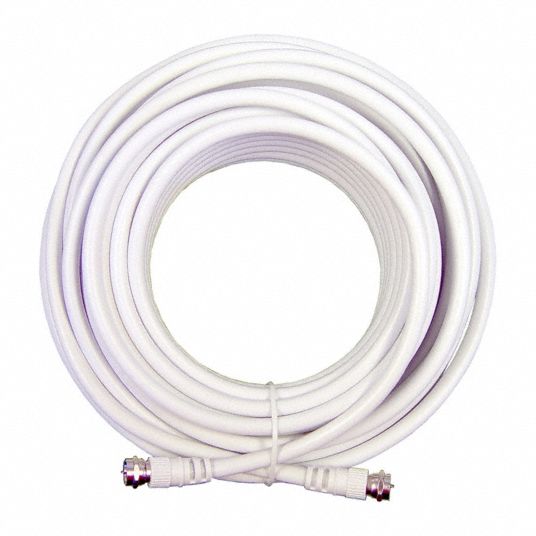 WEBOOST, Coax Cable, White, White 30 ft. RG6 Low Loss Coax Cable ...