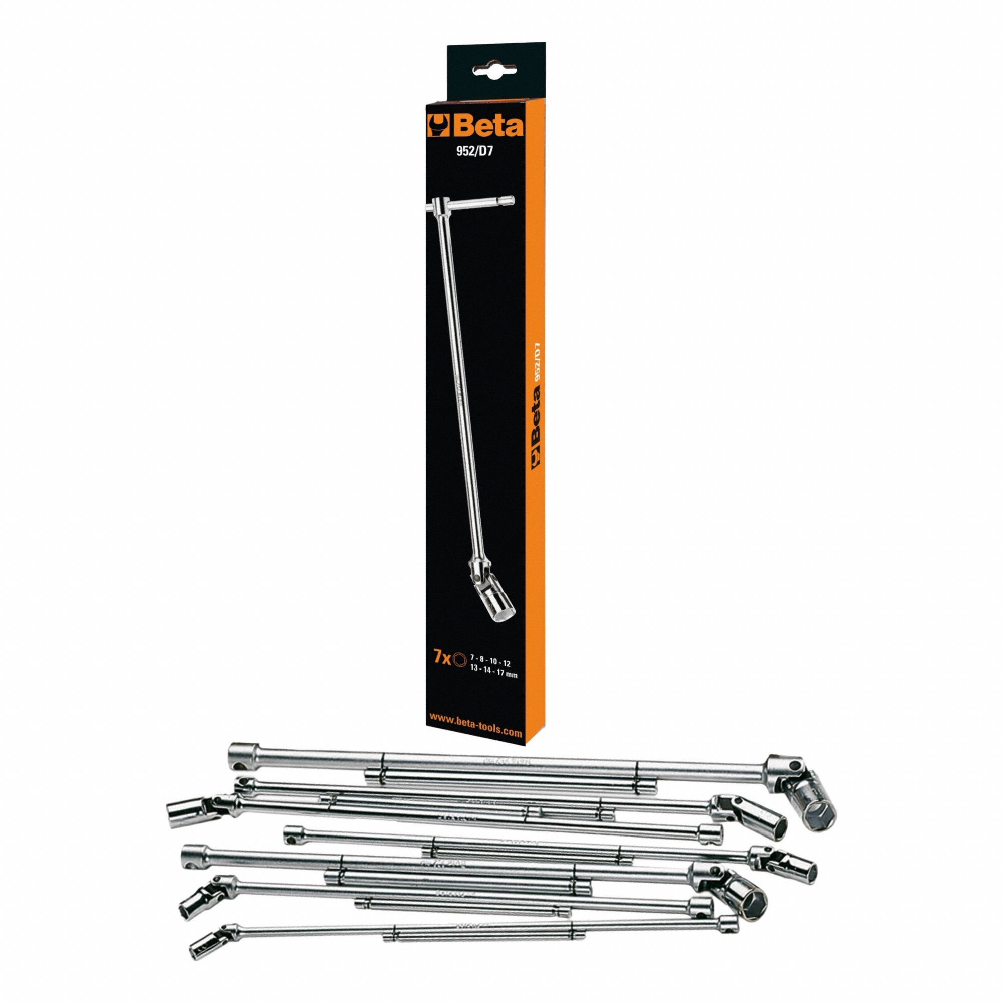 BETA, 8 mm_10 mm_11 mm_13 mm_14 mm_17 mm_19 mm Socket Size, 6-Point ...