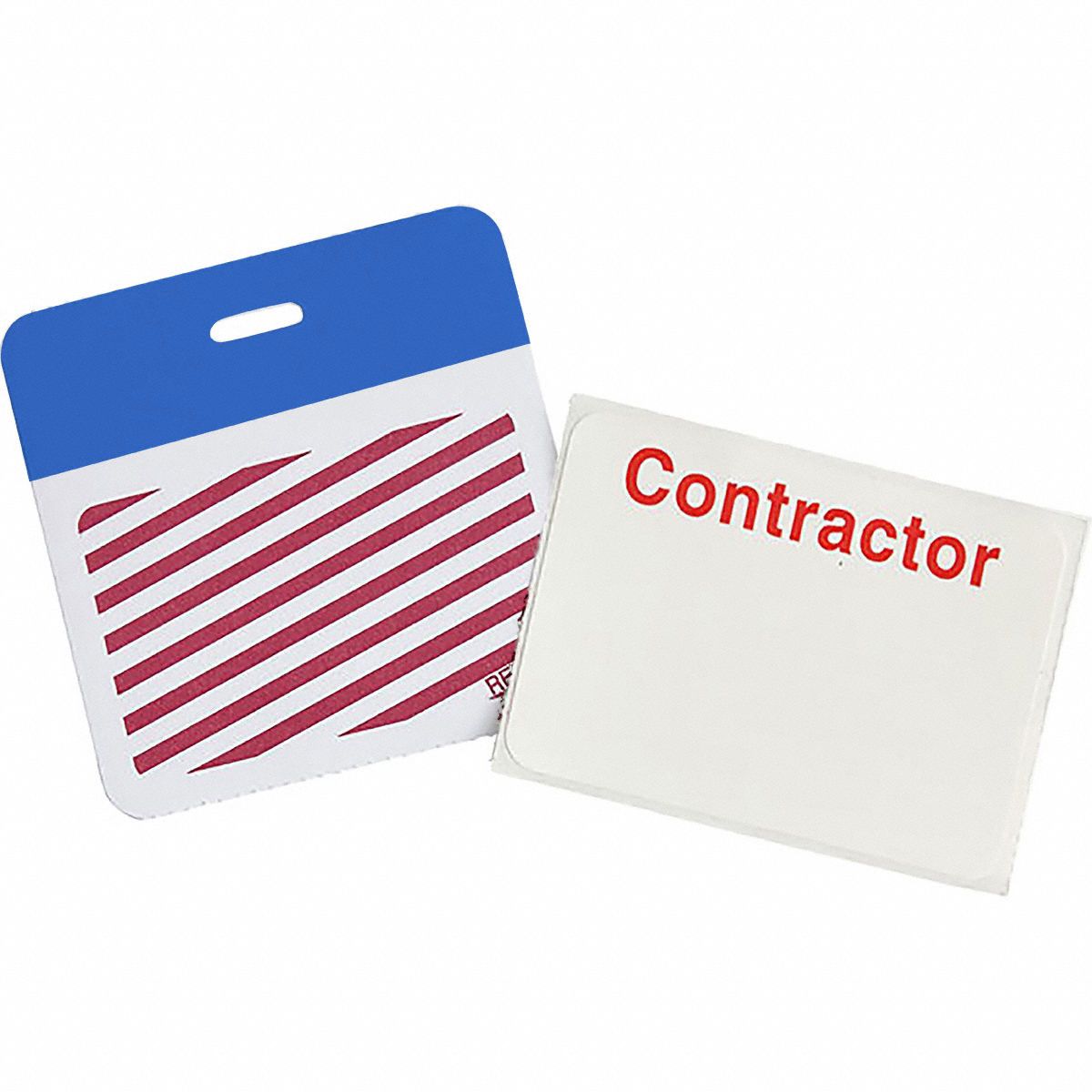 Contractor, Vinyl, Card Clip On Badge - 3TLV1|95654 - Grainger