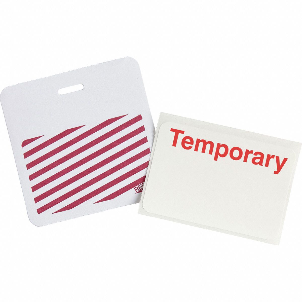 Temporary, Vinyl, Card Clip On Badge - 3TLX1|95672 - Grainger