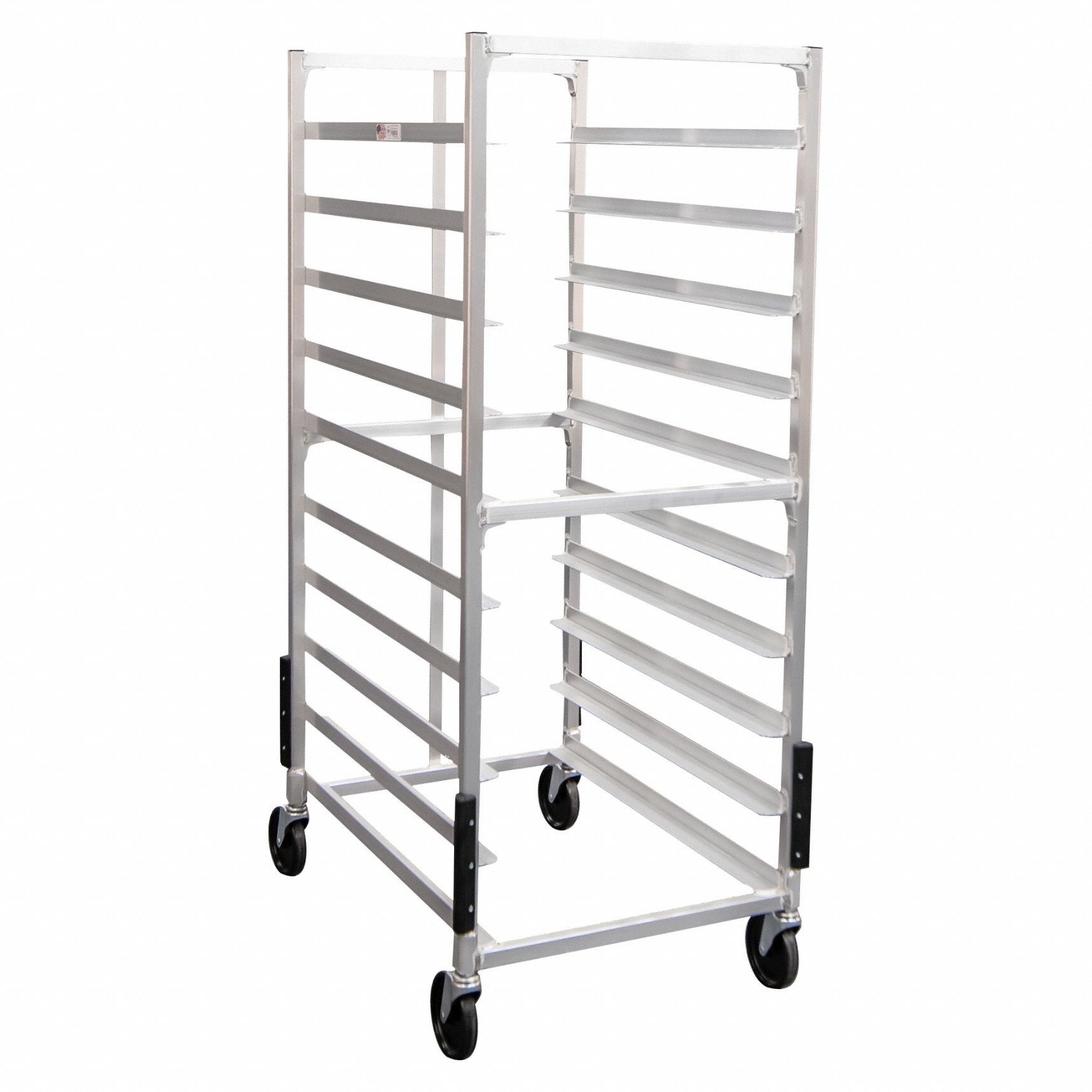 NEW AGE INDUSTRIAL, 20 Slots, Aluminum, Room Service Tray Return Cart ...