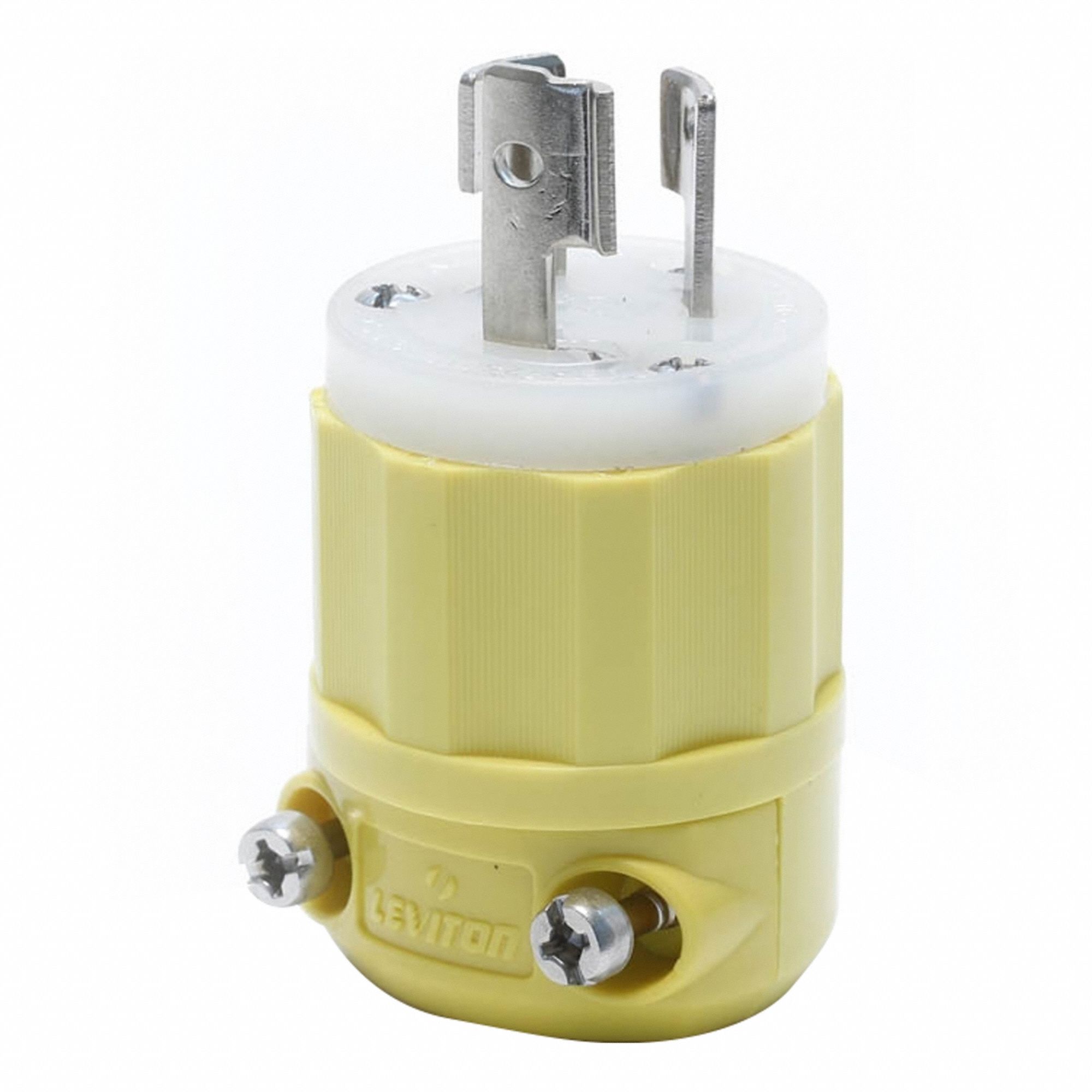 Locking Plug 15A 2P 3W Ind Gr Yel-Wht - Grainger