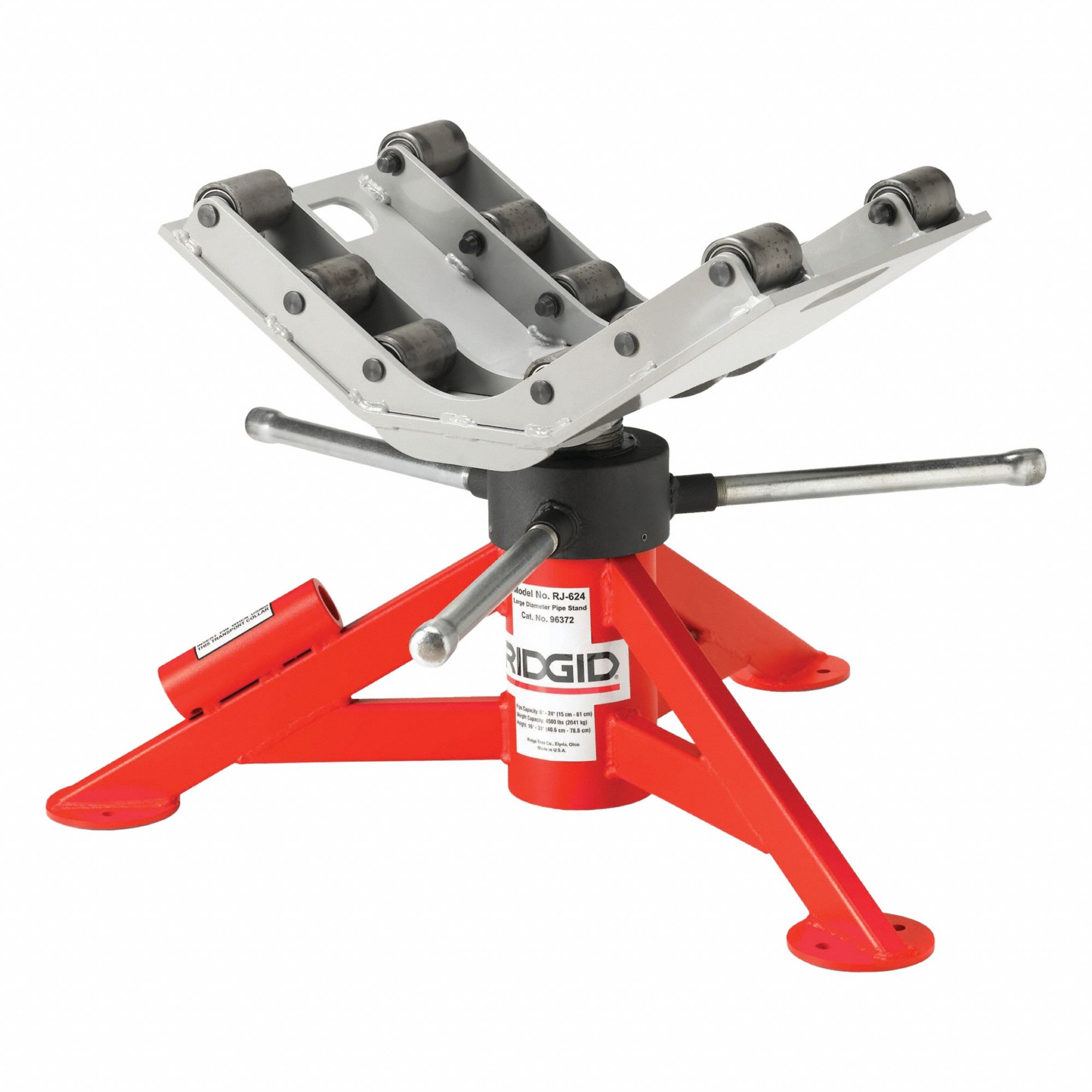 Large Diameter Pipe Stand, 16" - 31" - Grainger