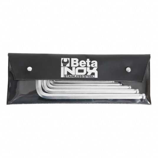 BETA, 6 - 10 Pieces, INOX, Hex Key Set - 885EM5|96BPINOX/B9 - Grainger