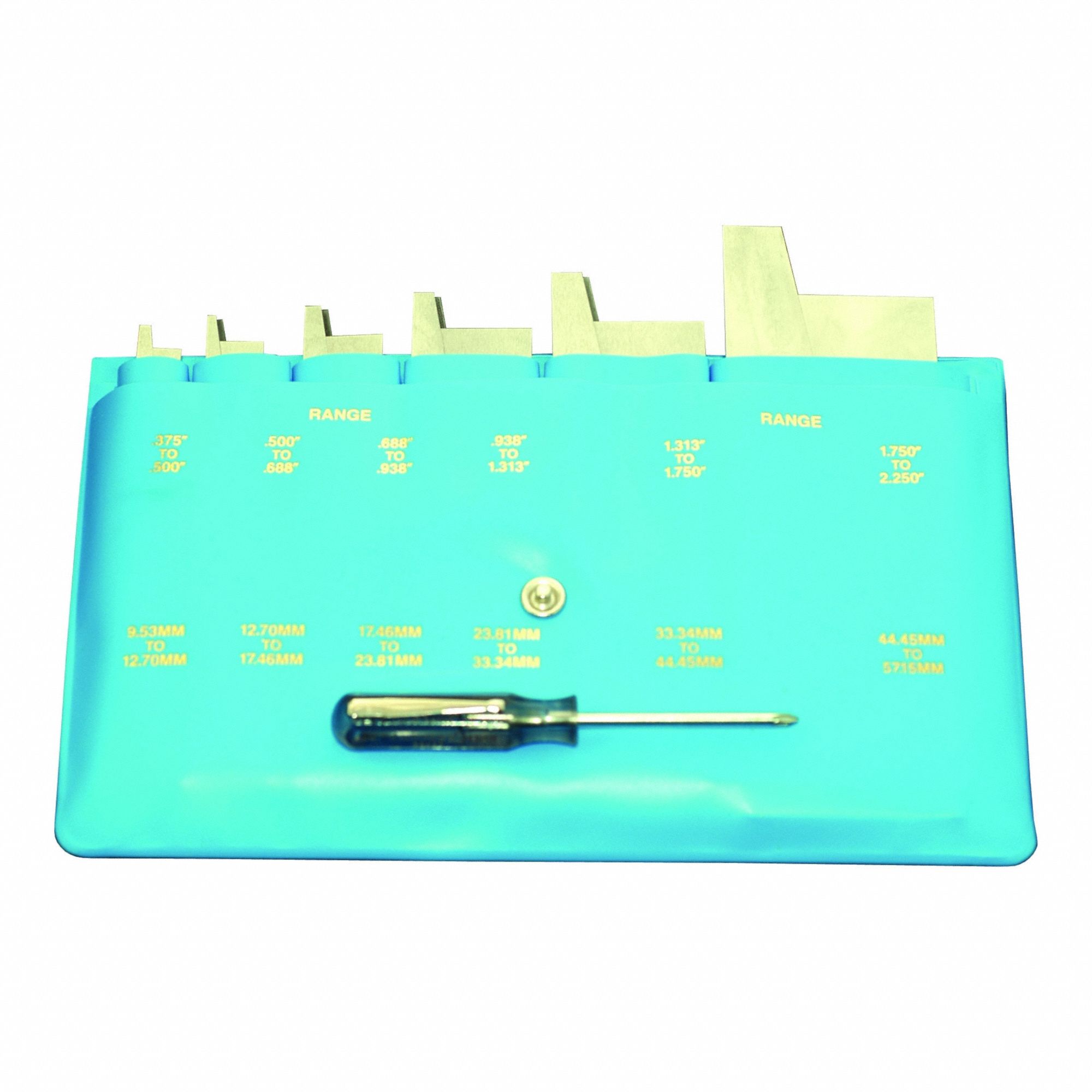 MITUTOYO, 3/8 in to 2 1/4 in /9.5 mm to 57 mm, 6 Pairs, Calibrated ...