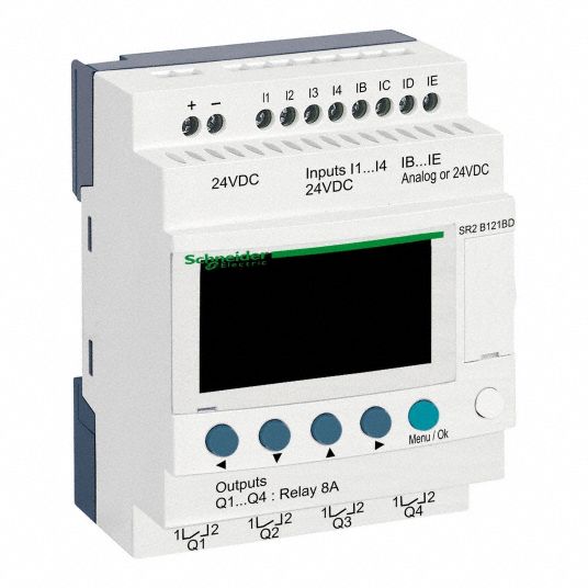 SCHNEIDER ELECTRIC, 24V AC/DC, 8 A Amps, Logic Relay - 1CNL1|SR2B121BD ...