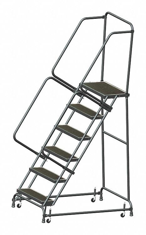 Rolling Ladder,Steel,60 In.H - Grainger