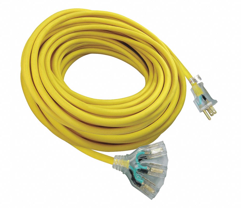 GRAINGER APPROVED Cable de Extensión Iluminado para Exteriores 100 pies ...