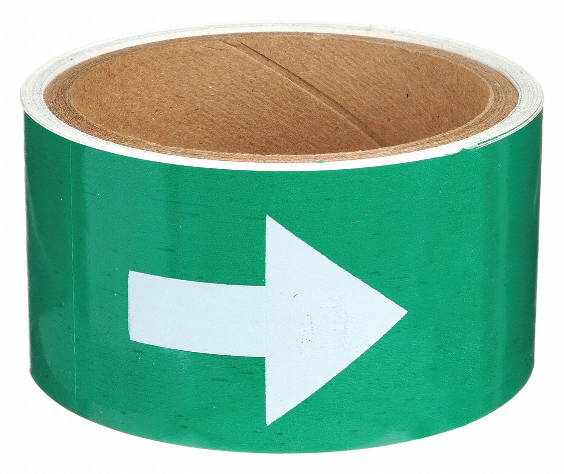 Green, White, Pipe Marker - 9AEP2|73949 - Grainger