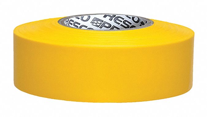 Yellow, No Legend, Flagging Tape - 9AG69|TFY-200 - Grainger
