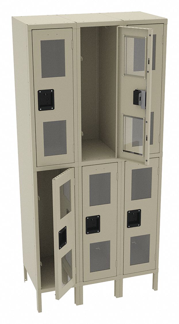 TENNSCO, 36 in x 18 in x 78 in, Clearview, Wardrobe Locker - 9AR04|CDL ...