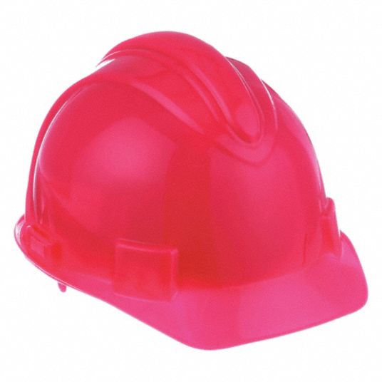JACKSON SAFETY, High-Visibility Pink, No Graphics, Hard Hat - 9ARU0 ...