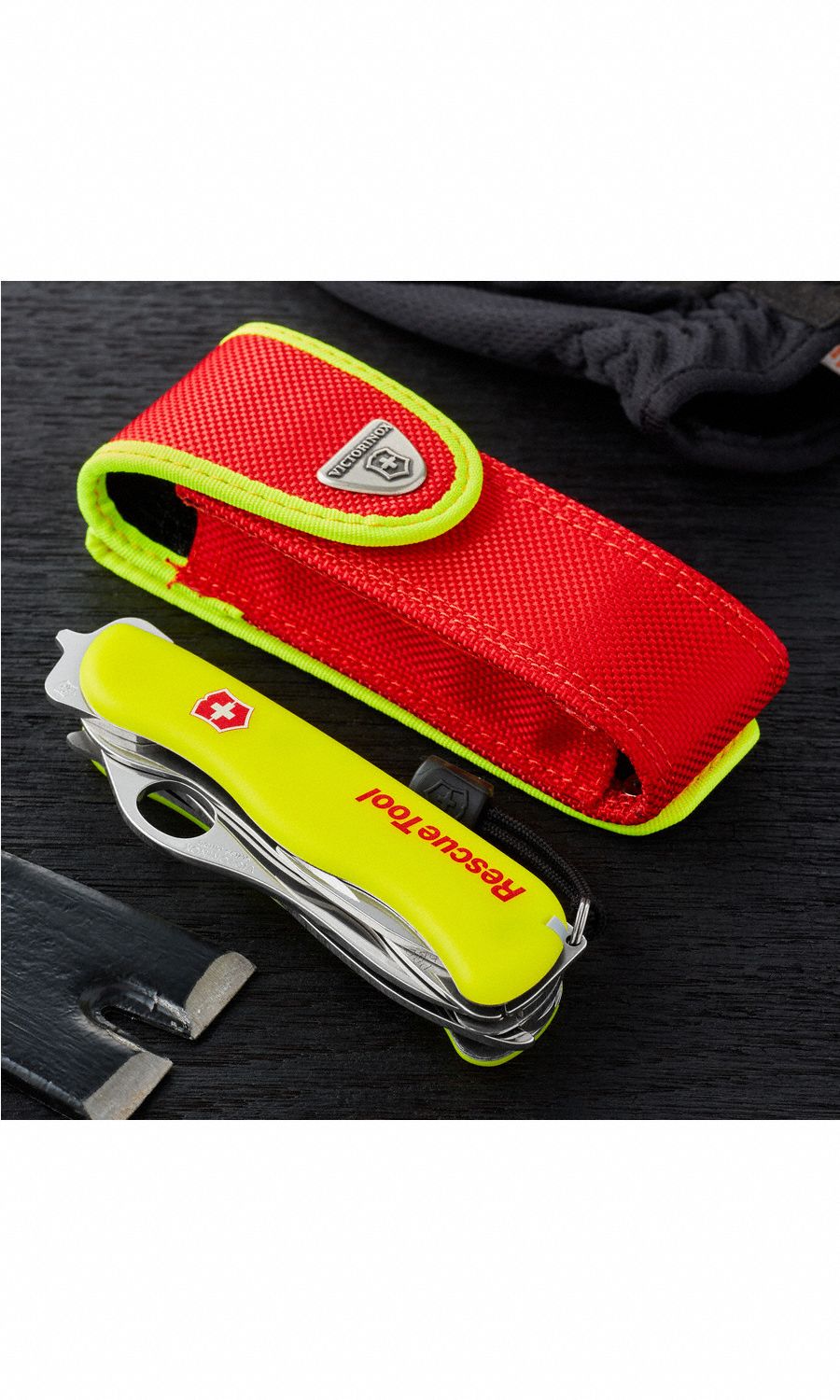 VICTORINOX SWISS ARMY Rescue Tool: 6 Tools, 4 3/8 in Closed Lg, 7 3/4 ...