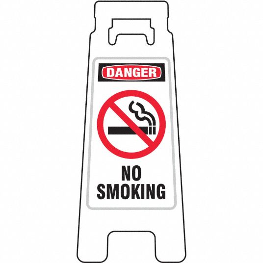 Plastic, 24 3/8 in Nominal Sign Size, No Smoking Sign - 9CGM6|28954 ...