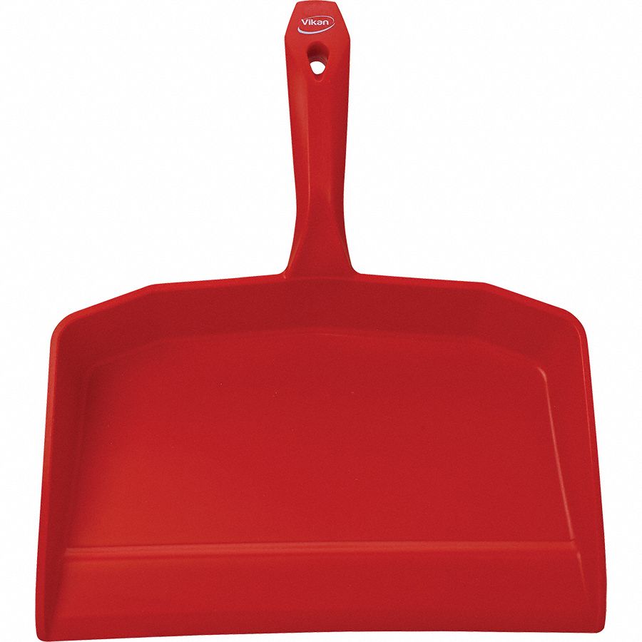 VIKAN Handheld Dust Pan: Polypropylene, 5 1/2 in Handle Lg, 13 1/4 in ...