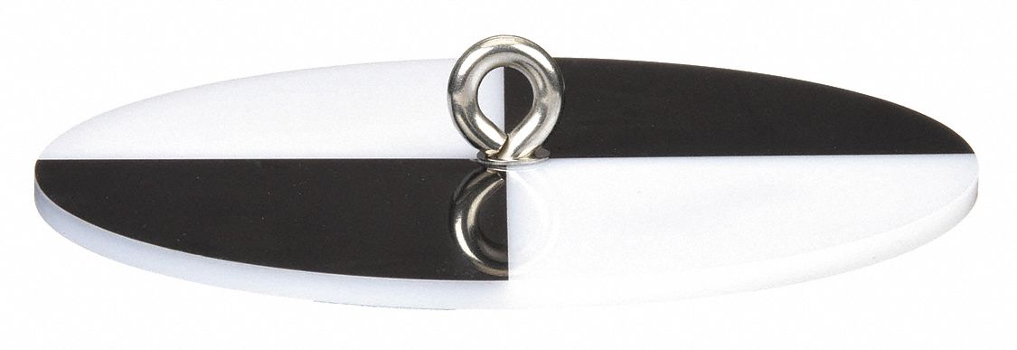 7.87 in Dia, Black/White, Secchi Disk - 9CJR8|0171 - Grainger