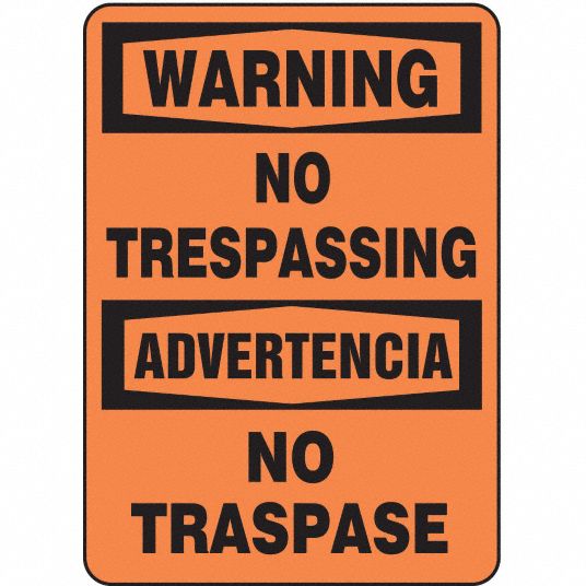 ACCUFORM Vinyl, Spanish-Bilingual Warning Sign, Warning/Advertencia, 10 ...