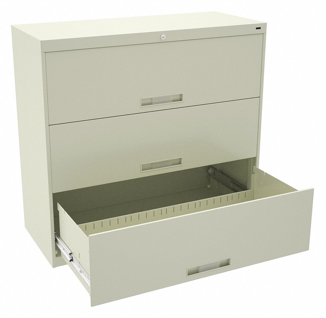 Solid Drawer Front, Lateral, Laterial File Cabinet, 42 in Width, 17 15/ ...