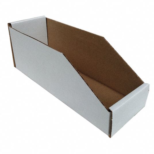 Corrugated Shelf Bin,12 In. W,18 In. D - Grainger