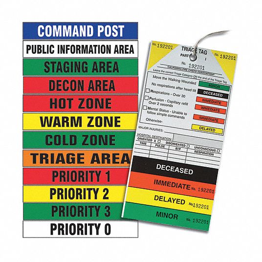Multi-Color, 6 1/4 in Overall Wd, Homeland Security Hazmat ...