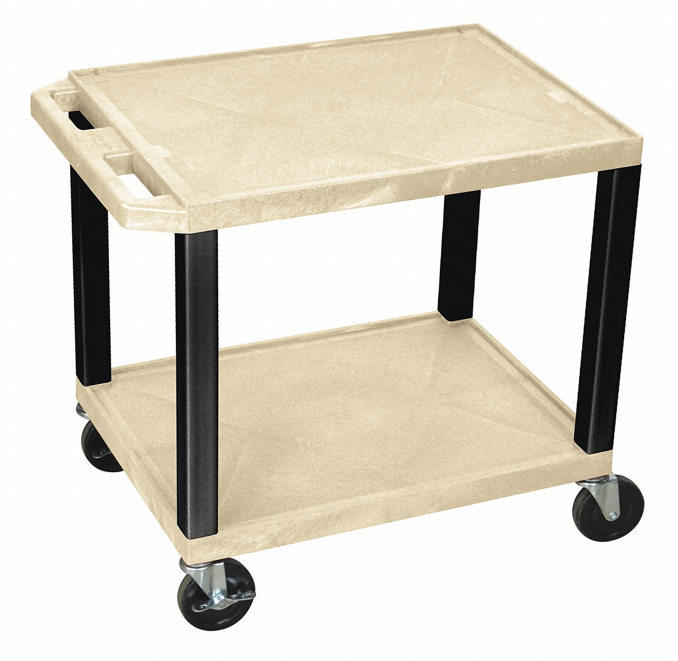 Utility Cart, 300 lb Load Capacity, Number of Shelves 2, 24 in x 18 in ...