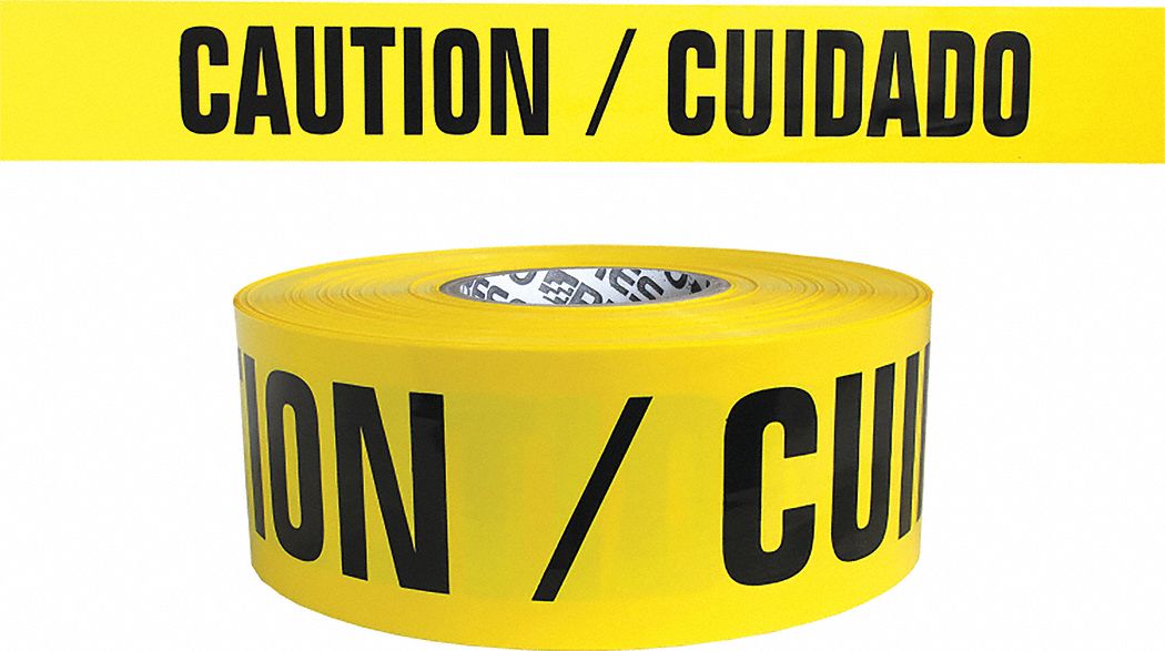 300 ft Lg, 3 in Wd, Barricade Tape - 9CYF2|B334Y13-200 - Grainger