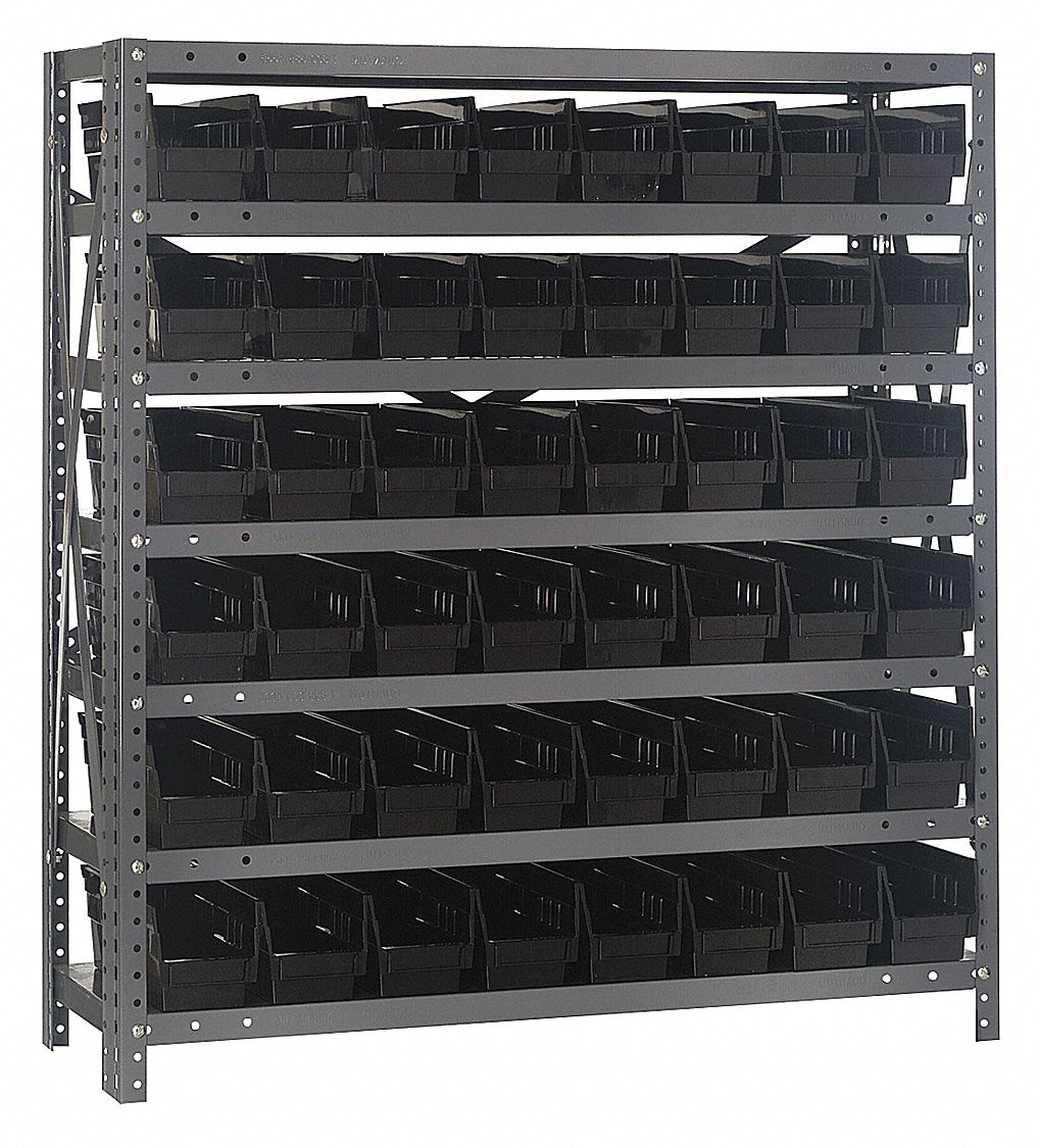 QUANTUM STORAGE SYSTEMS, 36 in x 12 in x 39 in, 1 Sided, Bin Shelving ...
