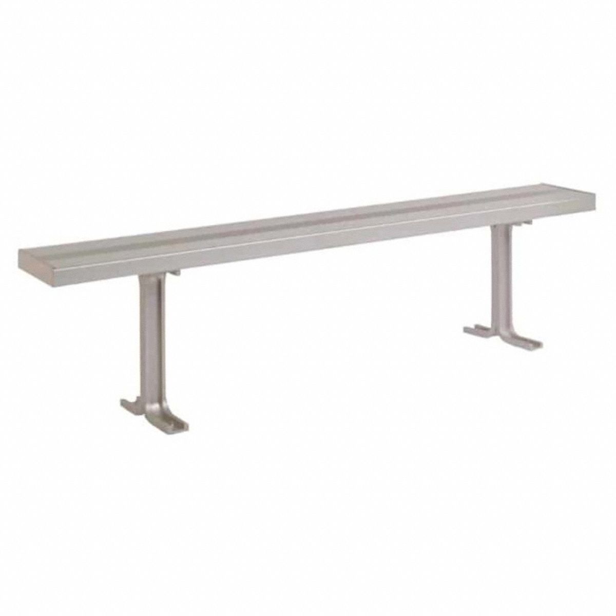 LYON, 8 ft x 9 1/2 in x 17 in, Aluminum, Locker Room Bench - 9DJ14 ...