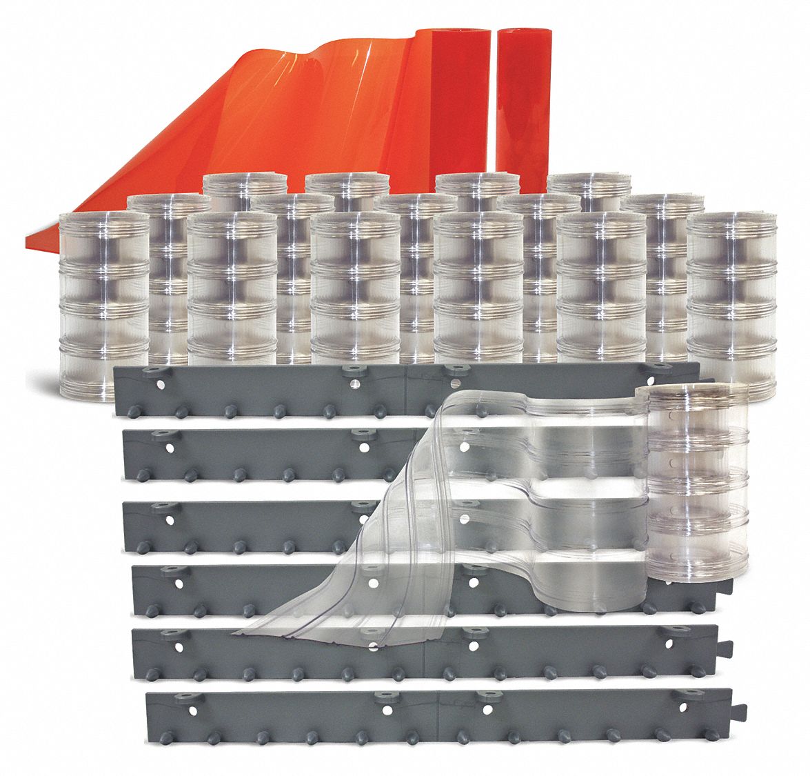 For 12 ft Opening Wd, For 10 ft Opening Ht, Vinyl Strip Door - 9DWR3 ...