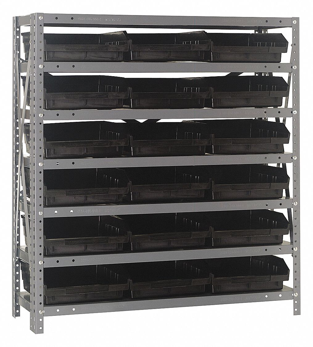 QUANTUM STORAGE SYSTEMS, 36 in x 18 in x 39 in, 1 Sided, Bin Shelving ...