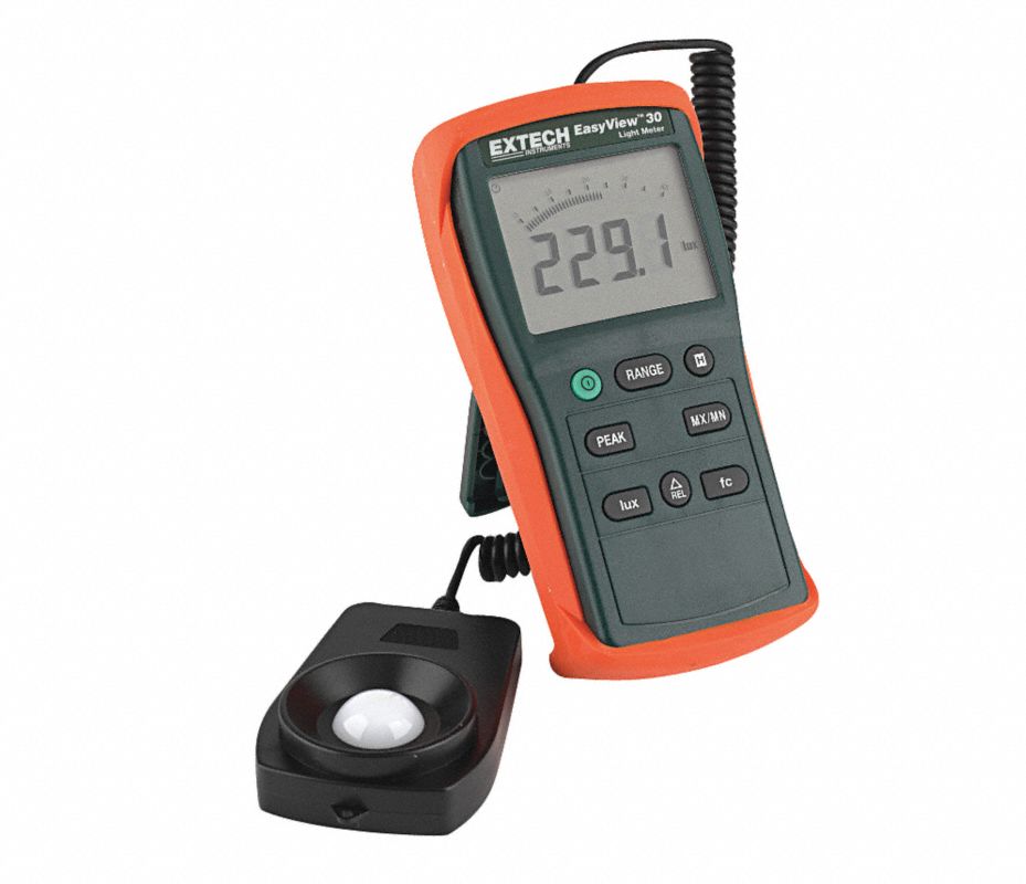 EXTECH Medidor de Luz,0 a 400,000 Lux,AAA,NIST - 2HZC2 | EA30-NIST ...