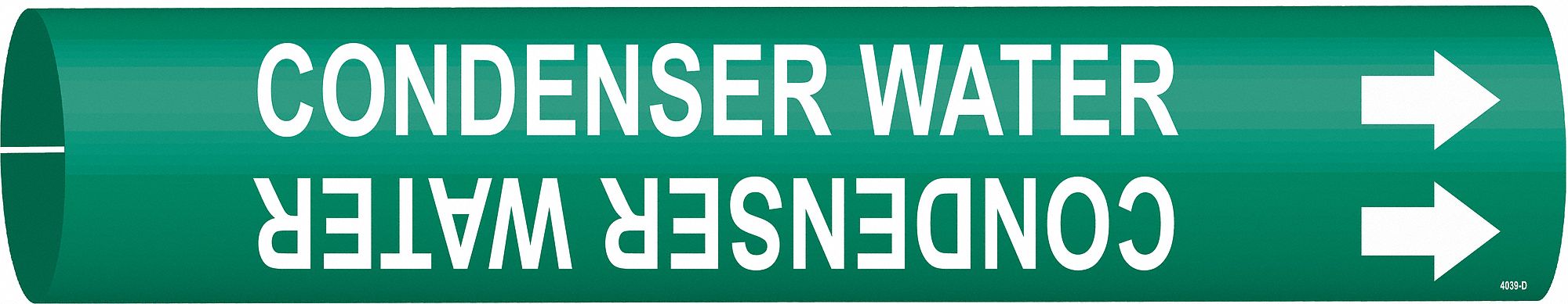 Condenser Water, Green, Pipe Marker - 9E202|4039-D - Grainger