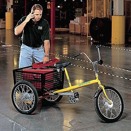 WORKSMAN, 71 in x 33 3/4 in, Yellow, Tricycle - 8TP94|M2020-CB-YEL ...