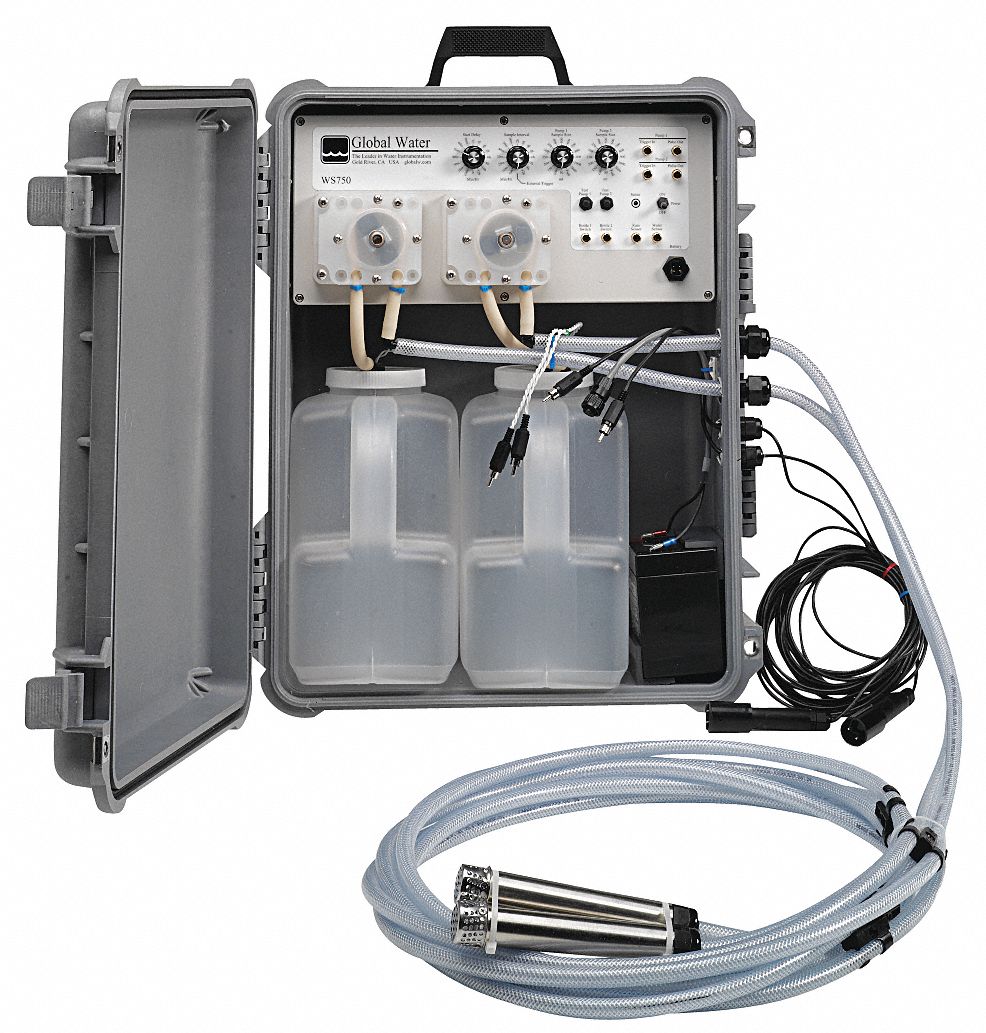 Wastewater/Stormwater Sampler, 32 to 158° Operating Temp. Range, Body ...