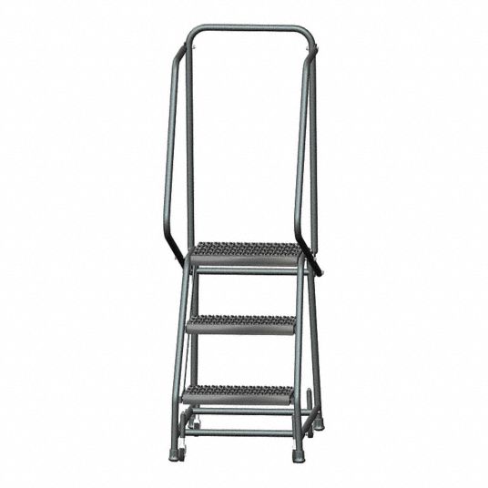 Rolling Ladder,Steel,28-1/2 In.H - Grainger