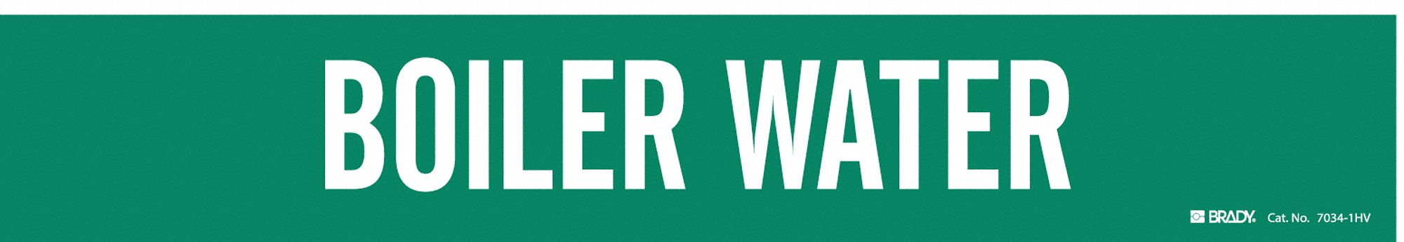 Boiler Water, Green, Pipe Marker - 9E523|7034-1HV - Grainger