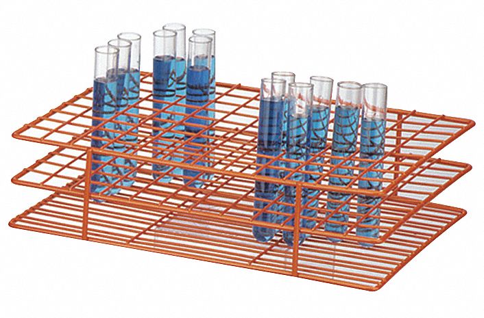 2 1/2 in Overall Ht, Steel, Tube Rack - 9EWG8|F18759-0003 - Grainger
