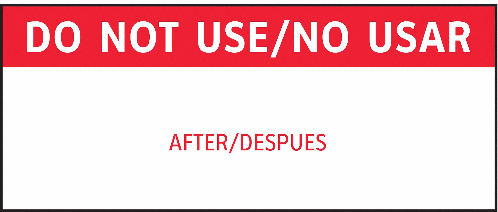 Do Not Use, 2 1/4 in Wd, Inspection Label - 9F698|TC3-211-5 - Grainger