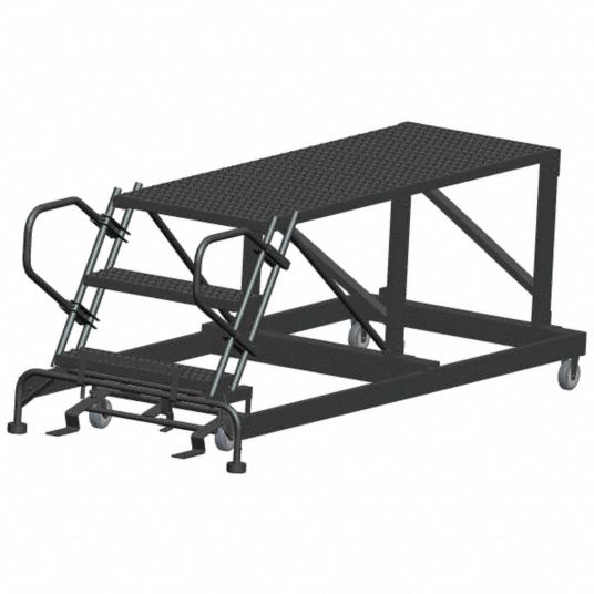 BALLYMORE, 2.5 ft Platform Ht - Max, 36 in x 72 in, Mobile Work ...