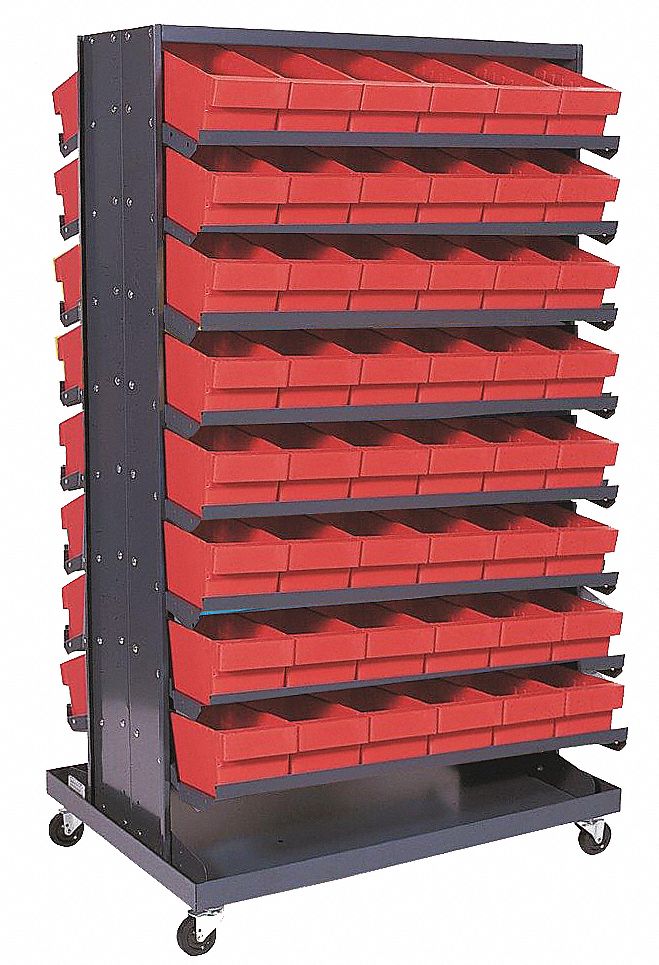 QUANTUM STORAGE SYSTEMS, 36 in x 24 in x 60 in, 96 Bins, Mobile Pick ...