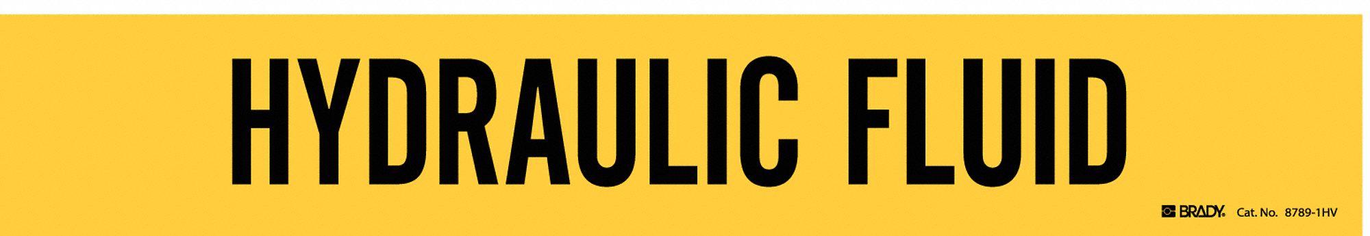 Hydraulic Fluid, Yellow, Pipe Marker - 9FA64|8789-1HV - Grainger