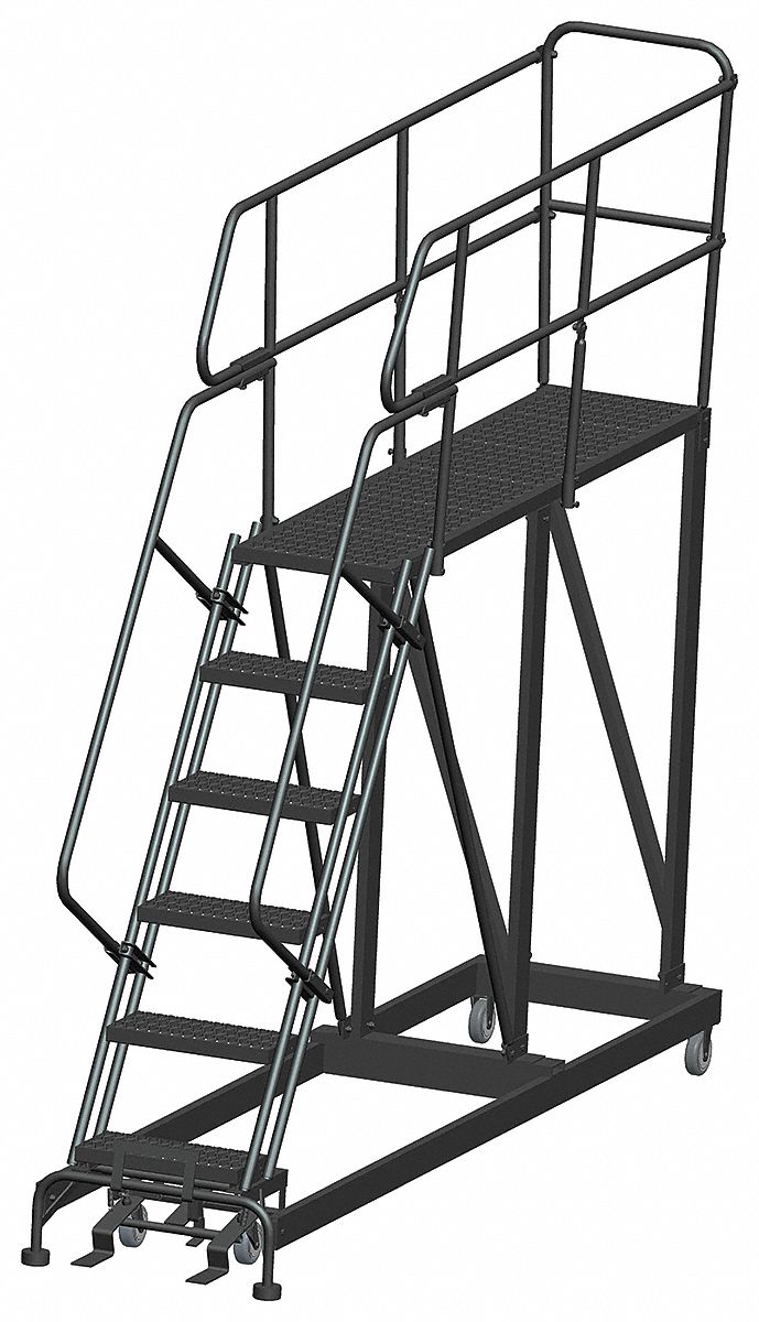 BALLYMORE, 5 ft Platform Ht - Max, 24 in x 72 in, Mobile Work Platform ...