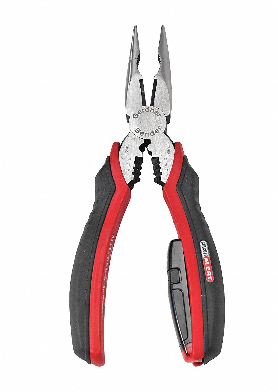 2 1/4 in Max Jaw Opening, 8 in Overall Lg, Voltage Sensing Plier ...