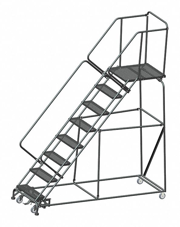 Slope Lockstep Roll Ladder,Steel,80 In.H - Grainger