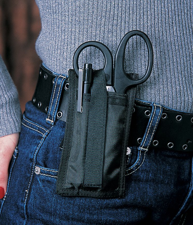 EMI Horizontal/Vertical Holster Set: Black, Plastic/Stainless Steel ...