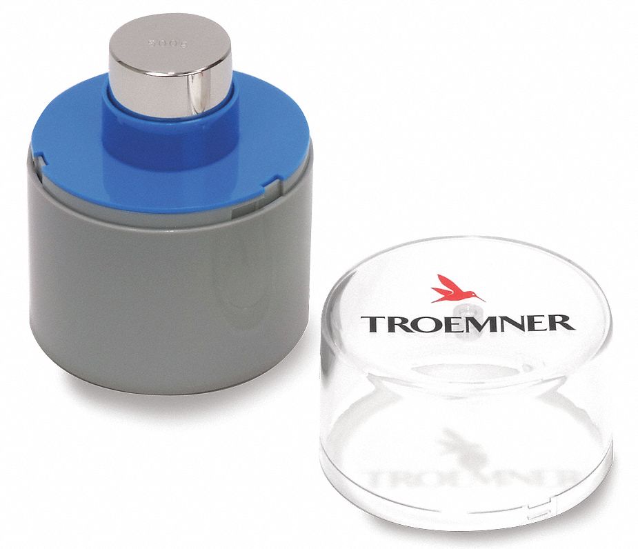 TROEMNER, 500 g Nominal Mass, 4, Calibration Weight - 9G481|8432 - Grainger