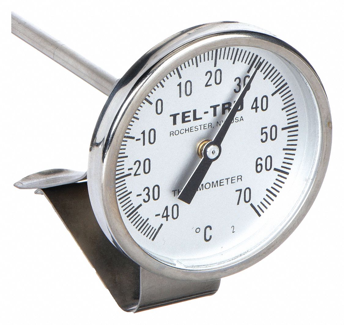 TEL-TRU, -40°F to 70°F, +/- 1% Accuracy, Laboratory Dial Thermometer ...