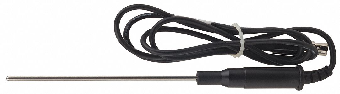 OAKTON Immersion Temperature Probe: RTD, 1/8 in x 4 5/8 in Probe, 3-Pin ...