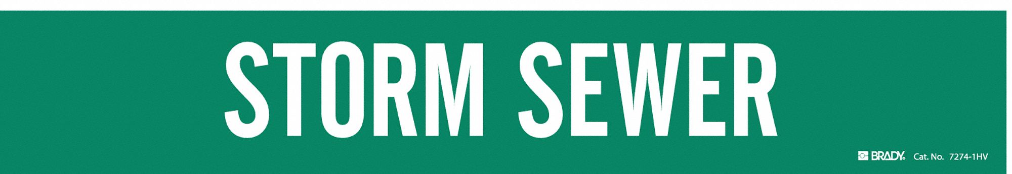 Storm Sewer, Green, Pipe Marker - 9GEV1|7274-1HV - Grainger